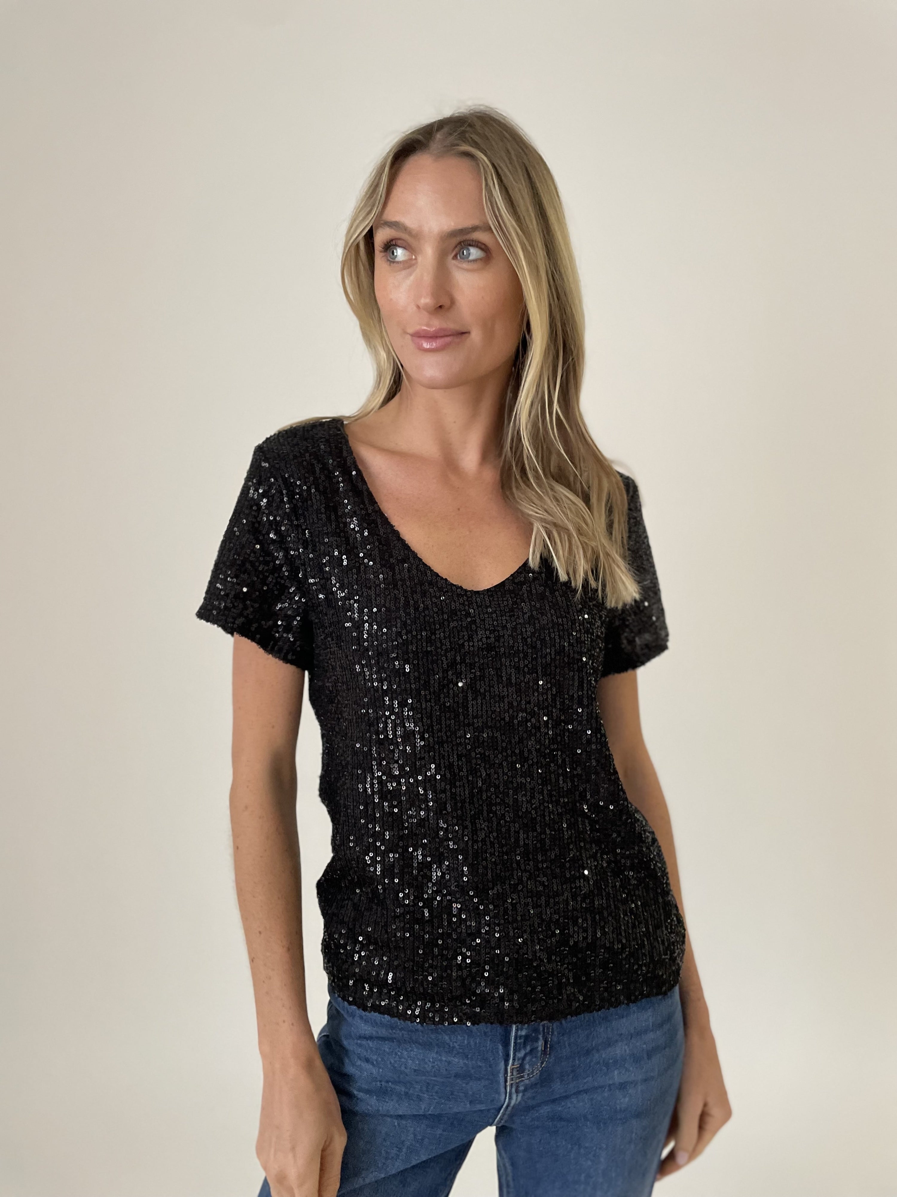 Six Fifty: Anna Sequin Top | Darcy Park