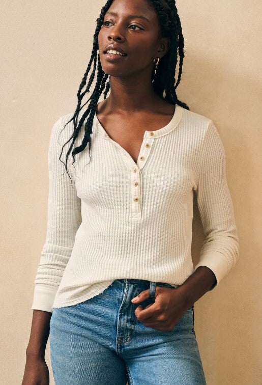 Faherty: Legend Waffle Henley | Darcy Park